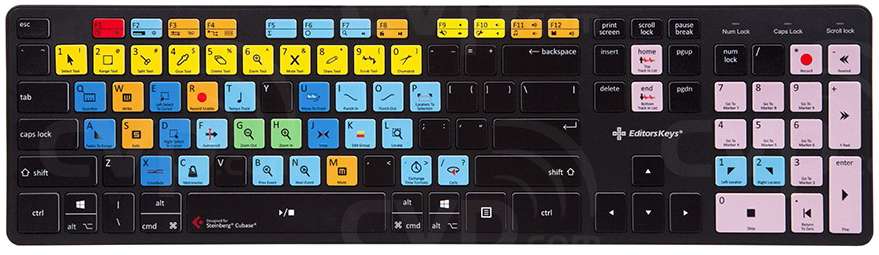 Buy - Editors Keys Cubase Slimline Keyboard for Mac and PC - UK (p/n ...