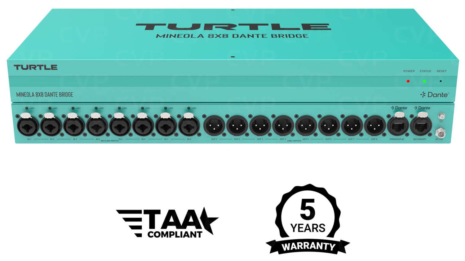 Turtle Mineola 8x8 Dante Audio Bridge | CVP