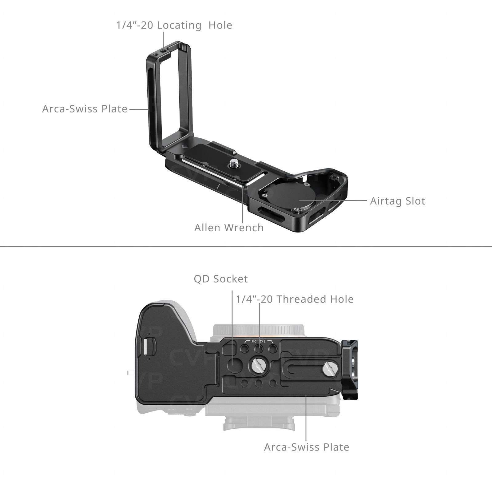 SmallRig L-Shaped Plate W/ AirTag Slot for Sony A7 | CVP
