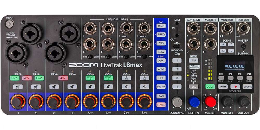 Zoom Livetrak L6max | CVP