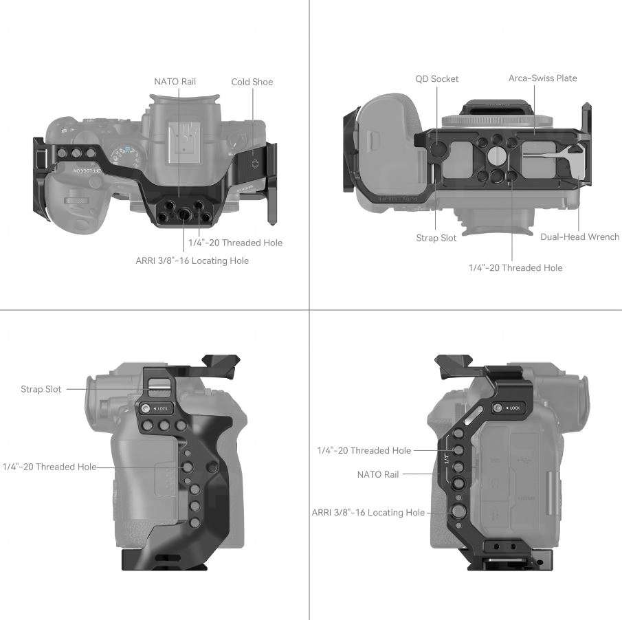 Buy - SmallRig Cage for Canon R6 MK II (SR4159)