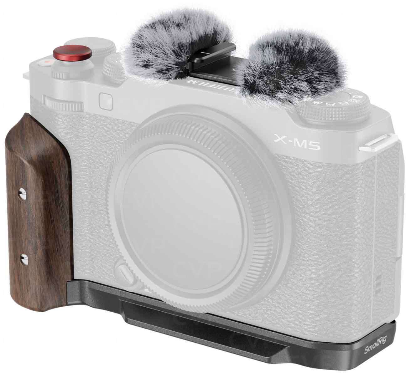 SmallRig L Plate w/ Wooden Handle Black - X-M5 | CVP