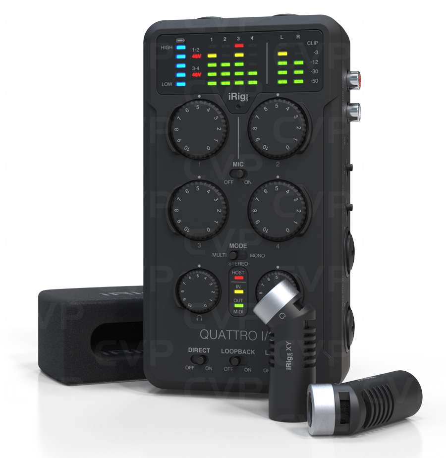 Buy - IK Multimedia IP-IRIG-QTRDLX-IN (IPIRIGQTRDLXIN) iRig Pro Quattro ...