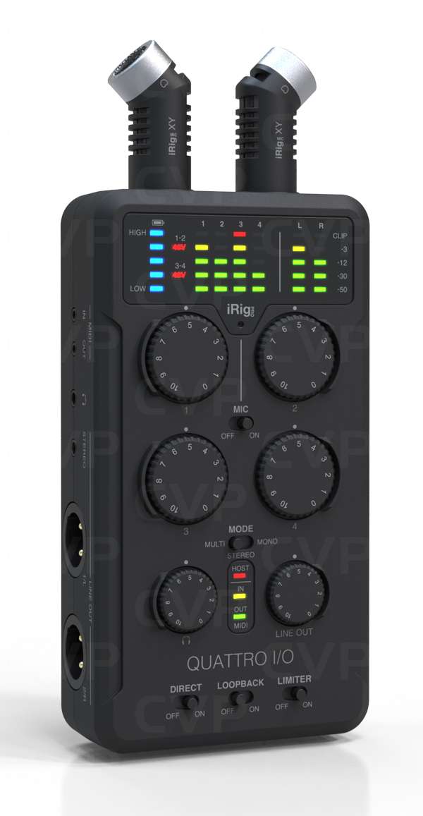 Buy - IK Multimedia IP-IRIG-QTRDLX-IN (IPIRIGQTRDLXIN) iRig Pro Quattro ...