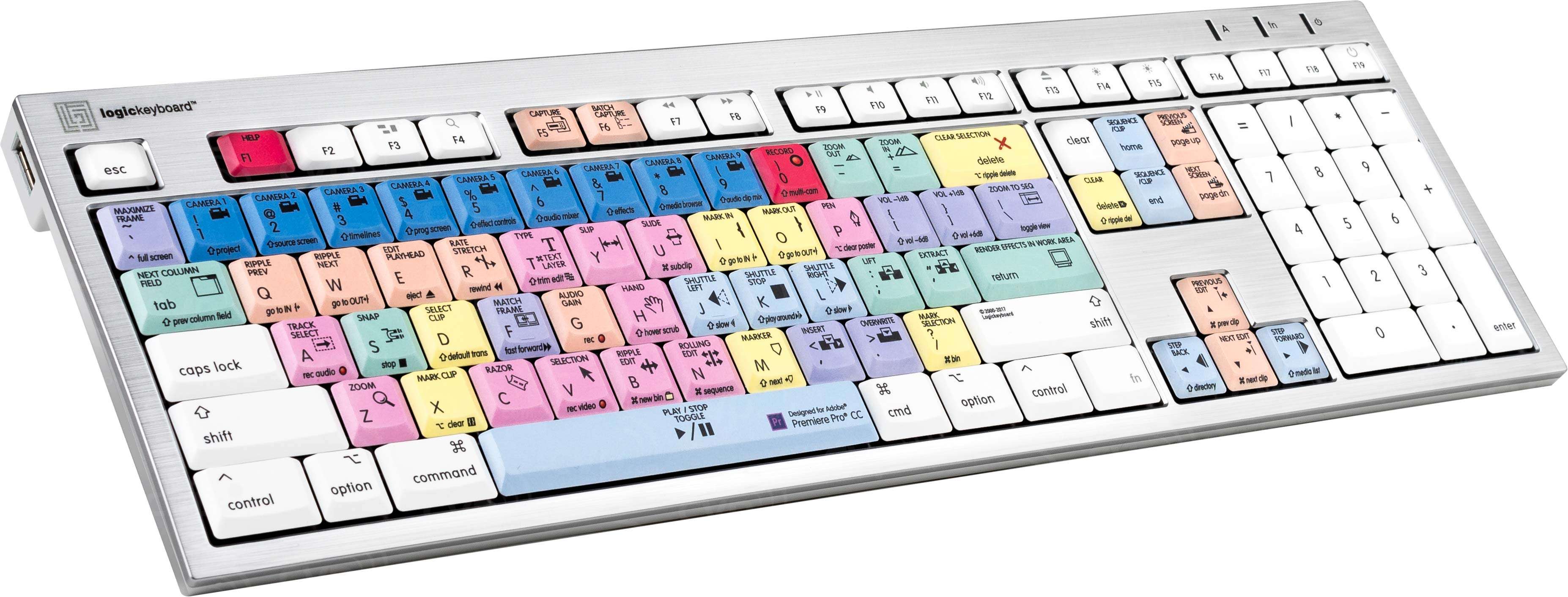 Buy - Logickeyboard Premiere Pro CC Mac Alba Keyboard (LKBPPROCCCWMUUK)