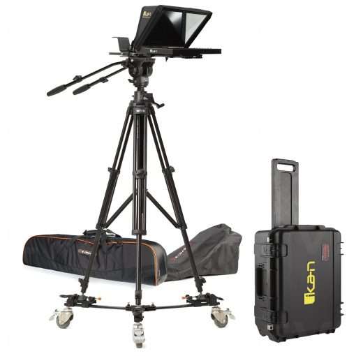 Buy - Ikan 12in Teleprompter Set w/ Travel Case (PT4200-PEDESTAL-TK)