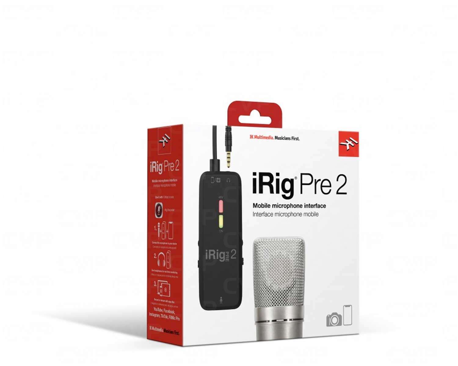 Buy - IK Multimedia IP-IRIG-PRE2-IN (IPIRIGPRE2IN) iRig Pre 2 Mobile ...