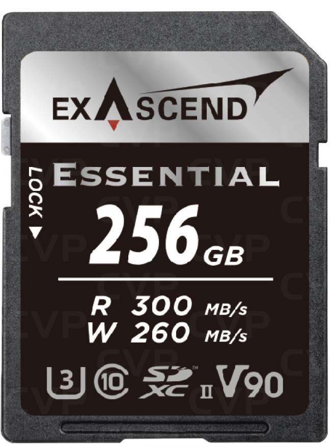 Exascend 256GB Essential UHS-II V90 SDXC Card | CVP