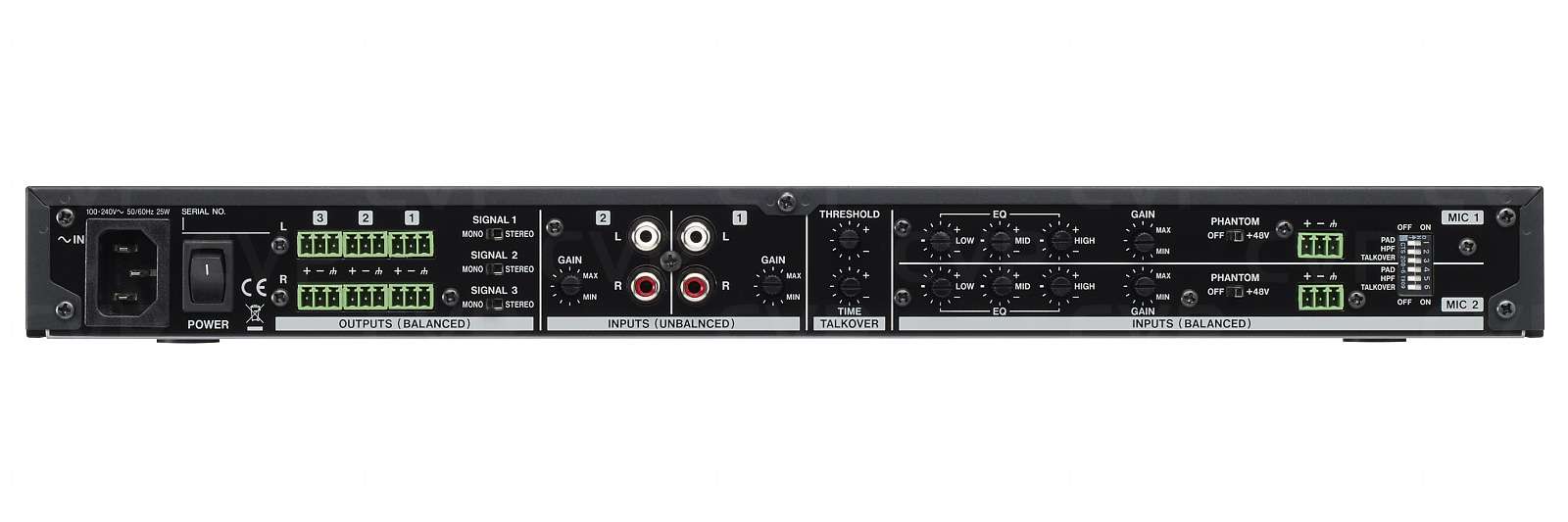 Buy - Tascam 1U Multi Zone Audio Mixer (MZ-123BT)