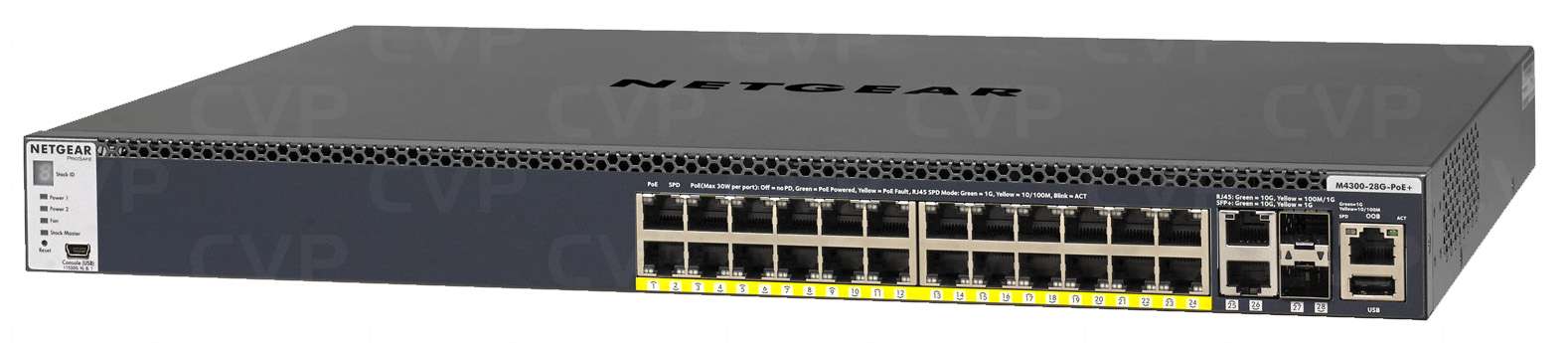 Buy - Netgear M4300-28G-POE+ 1000W Managed Switch (NGGSM4328PB100N)