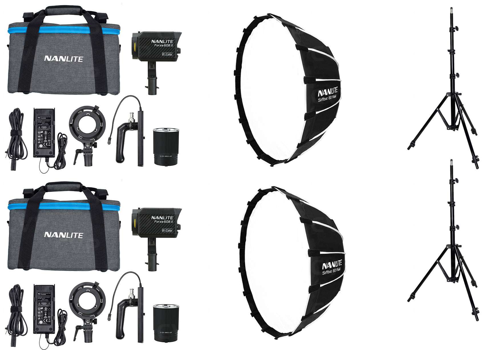 Buy - Nanlite Forza 60B II Bi-Colour LED Dual Kit (NL-FZ60BII-K2)