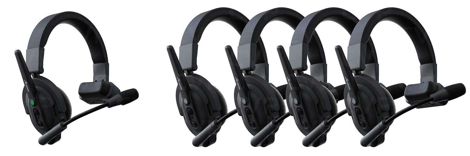 Accsoon Wireless Intercom Headphones System with 4 Headsets | CVP