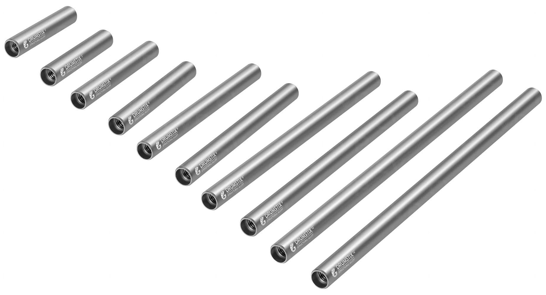 Buy - Bright Tangerine Structural Alloy 15mm Rod Pair - Multiple ...