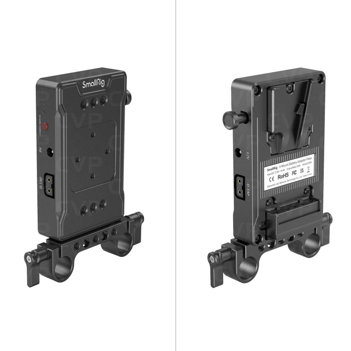 Buy - SmallRig V Mount Adapter Plate w/Dual Rod Clamp (SR3498B)