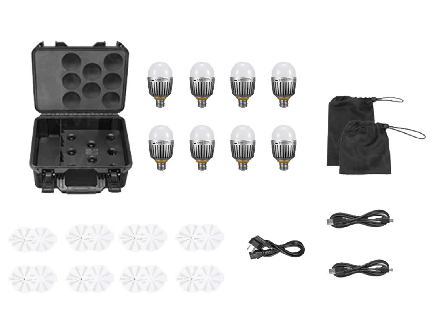 Buy - Godox KNOWLED C7R K8 Bulb - 8-Light Kit (GD-C7R-K8)