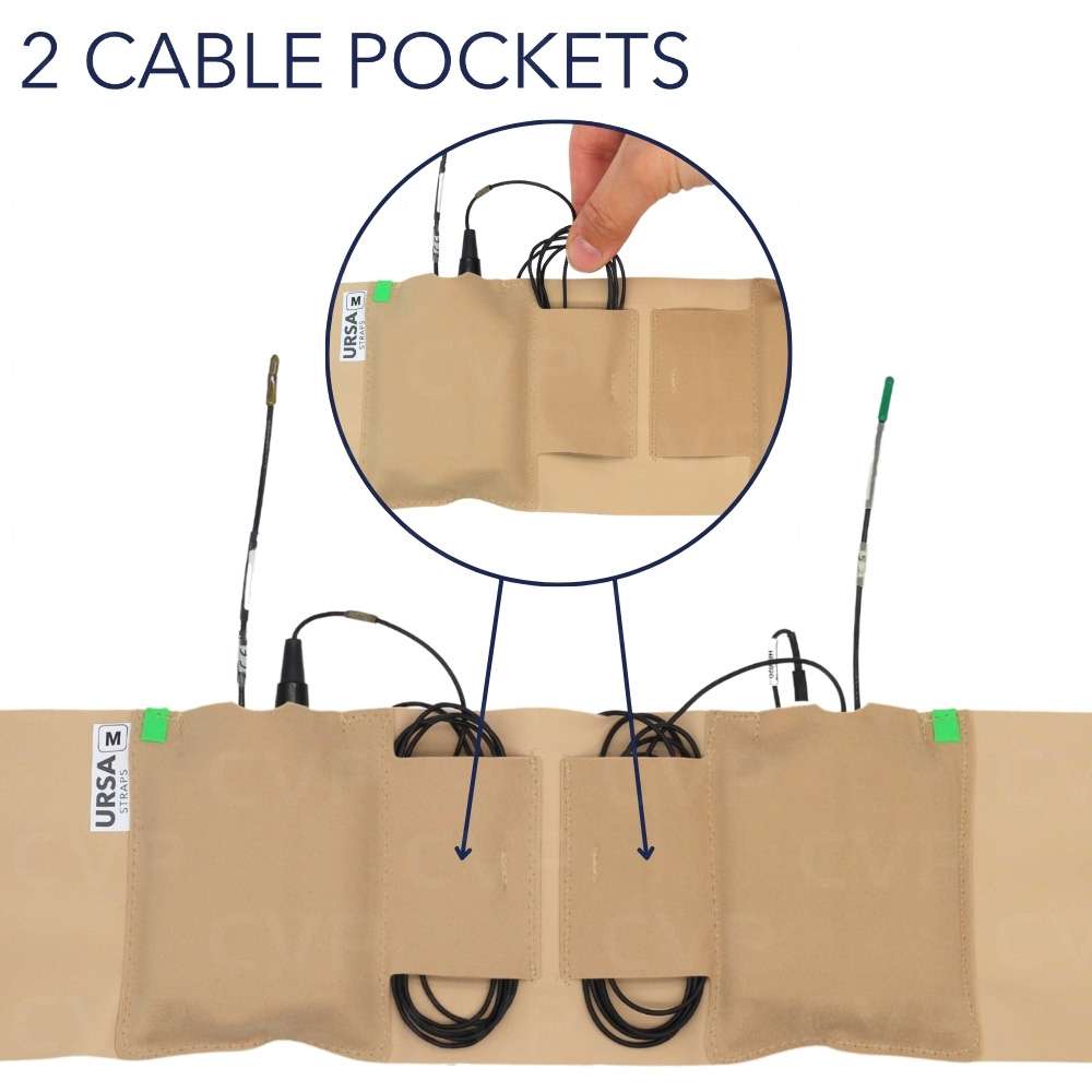 Buy - URSA Straps Waist Strap Double Pouch X-Large (U-XL-DP-BE)