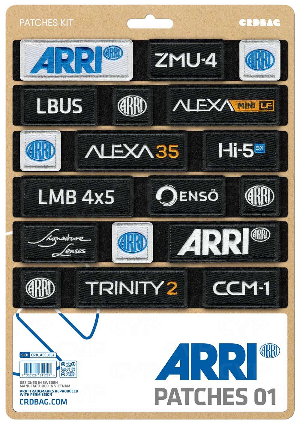 CRDBAG ARRI Patches 01 | CVP