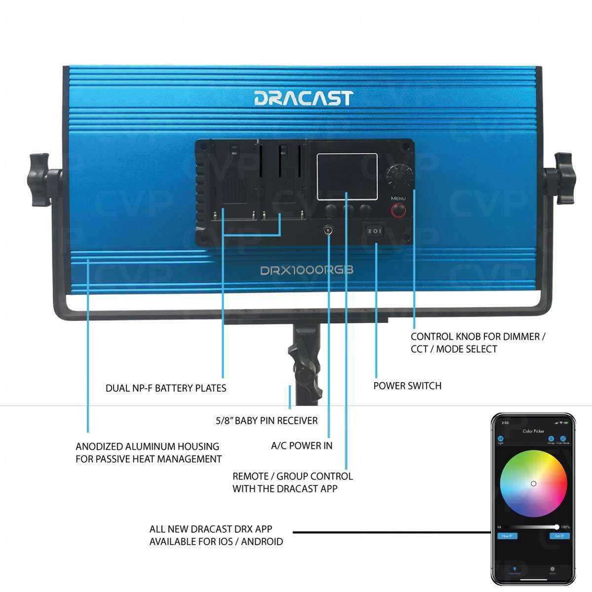 Buy - Dracast LED1000 X Series RGB and Bi 3-light Kit (DRX31000RGB)